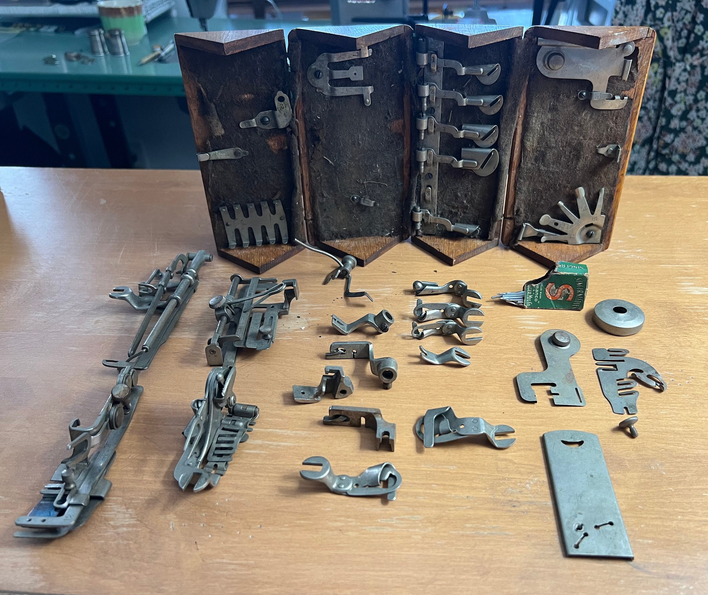 Singer Puzzle Box With Treadle Machine Attachments - Etsy