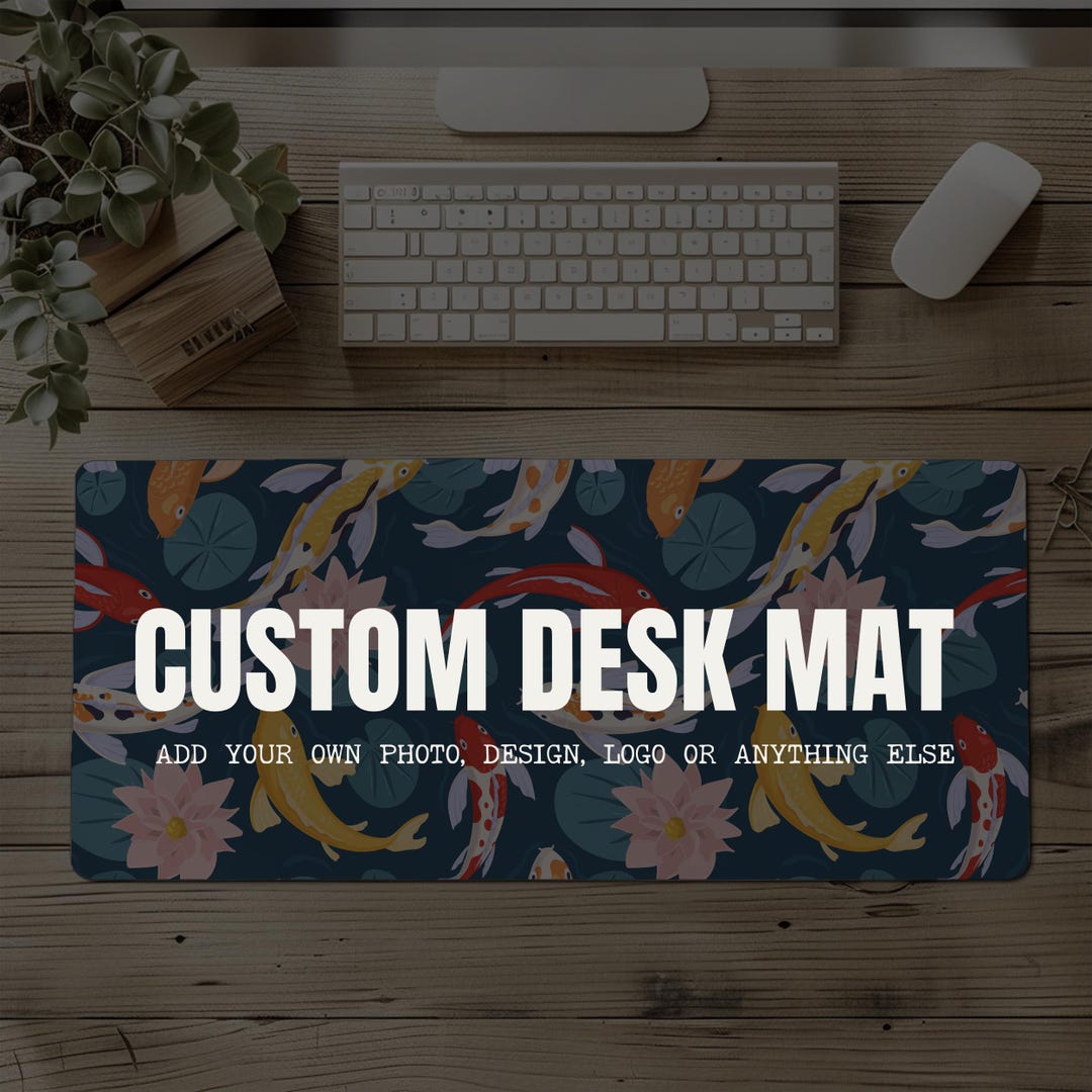 Custom Desk Mat: Large Personalized Mouse Pad, Office Decor - Etsy
