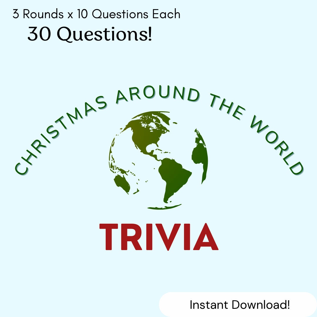 Christmas Around the World Trivia/quiz - Etsy