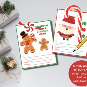 Editable Printable Christmas Candy Gram Fundraiser Template, Includes ...