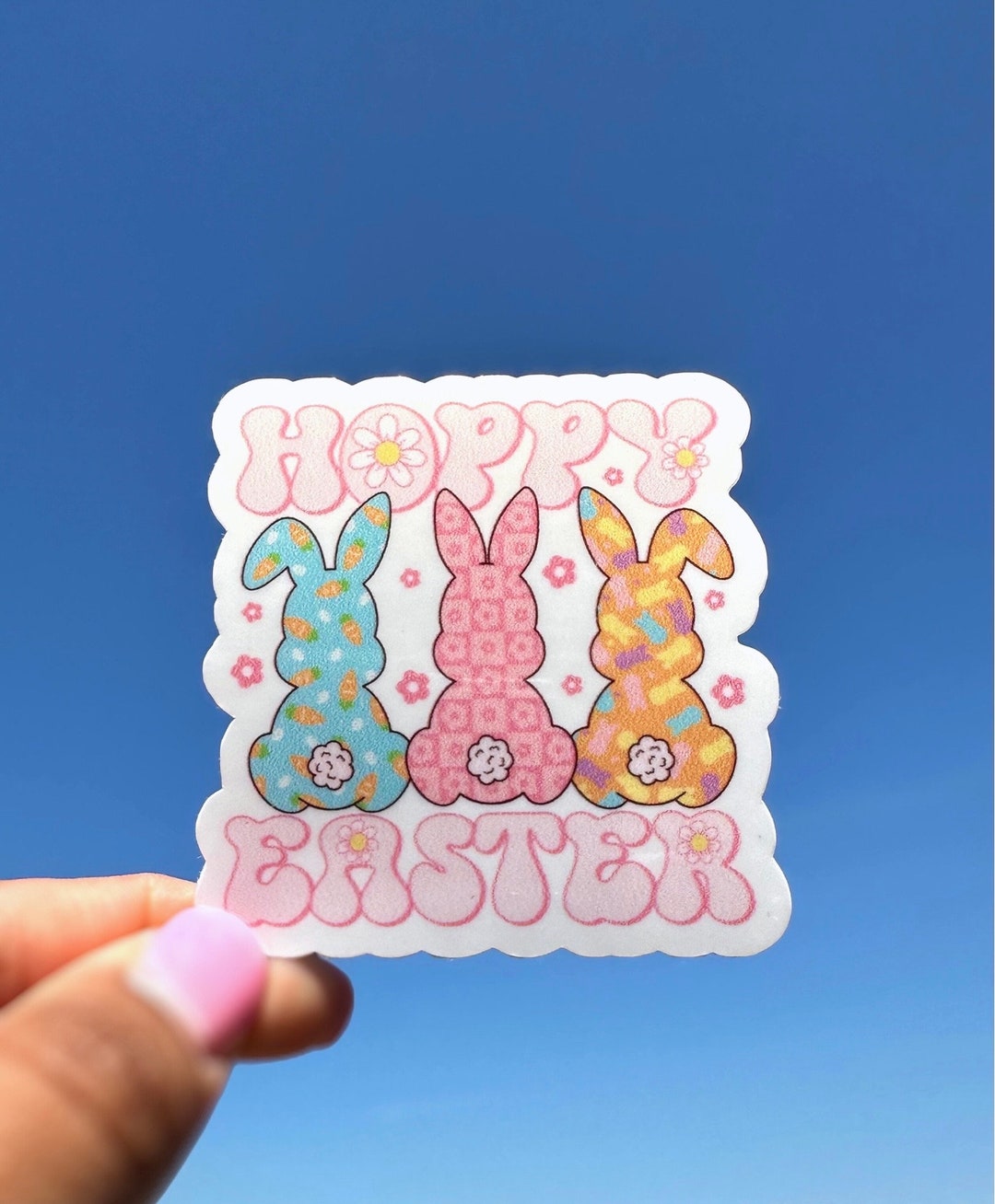 Easter Bunny, Easter Sticker, Easter Eggs, Hoppy Easter Sticker ...