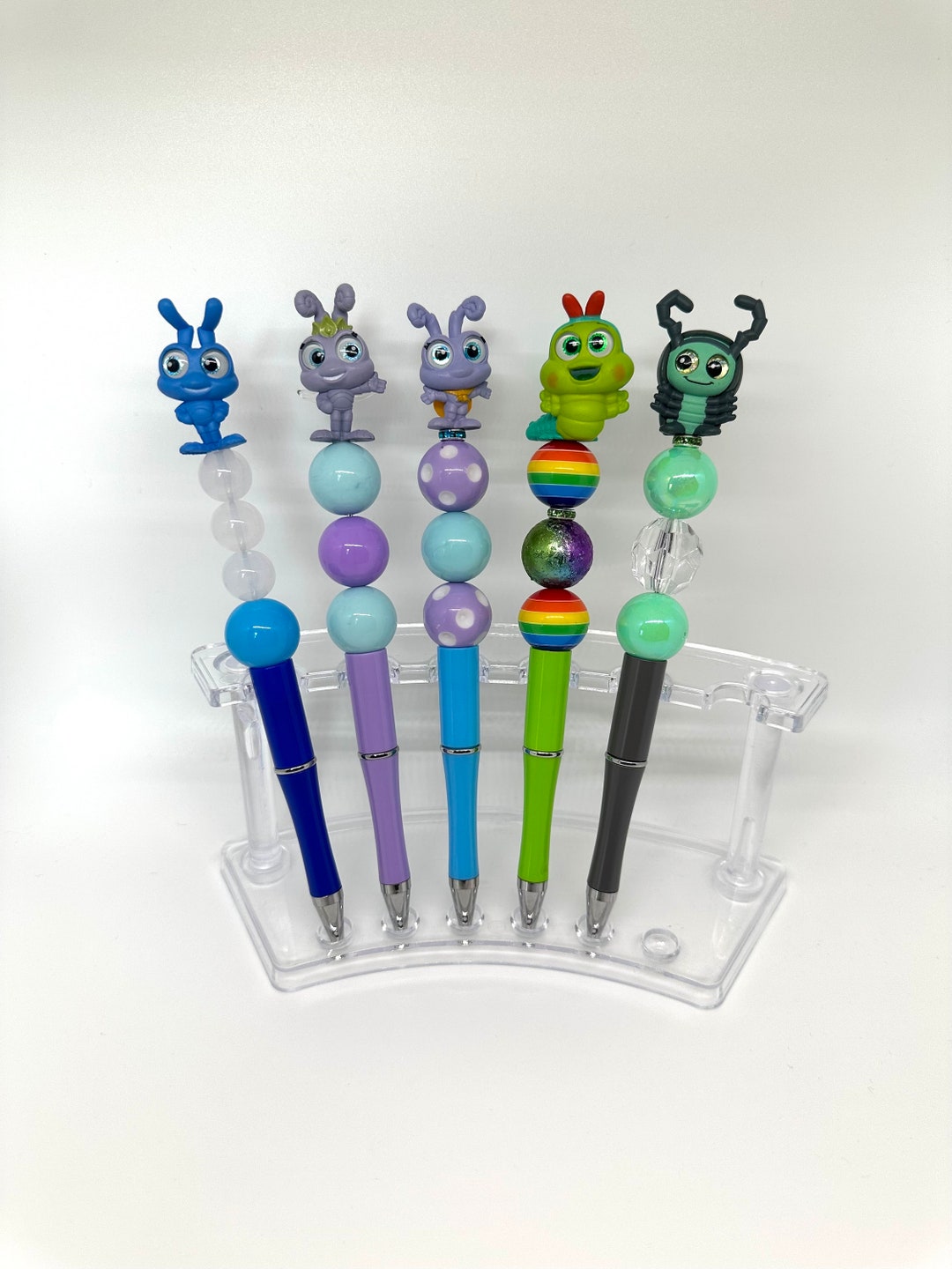 Character Pen Bugs Life Inspired Beaded Pen Doorable Pen Stationary Pen ...