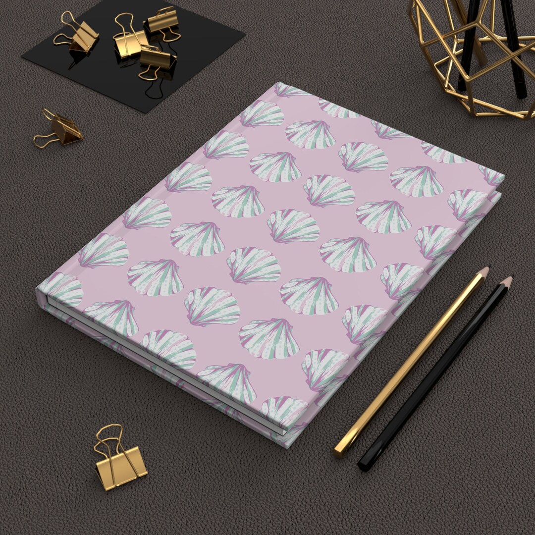 Seashell Journal Seashell Notebook Pretty Journal Personal Journal Hard ...