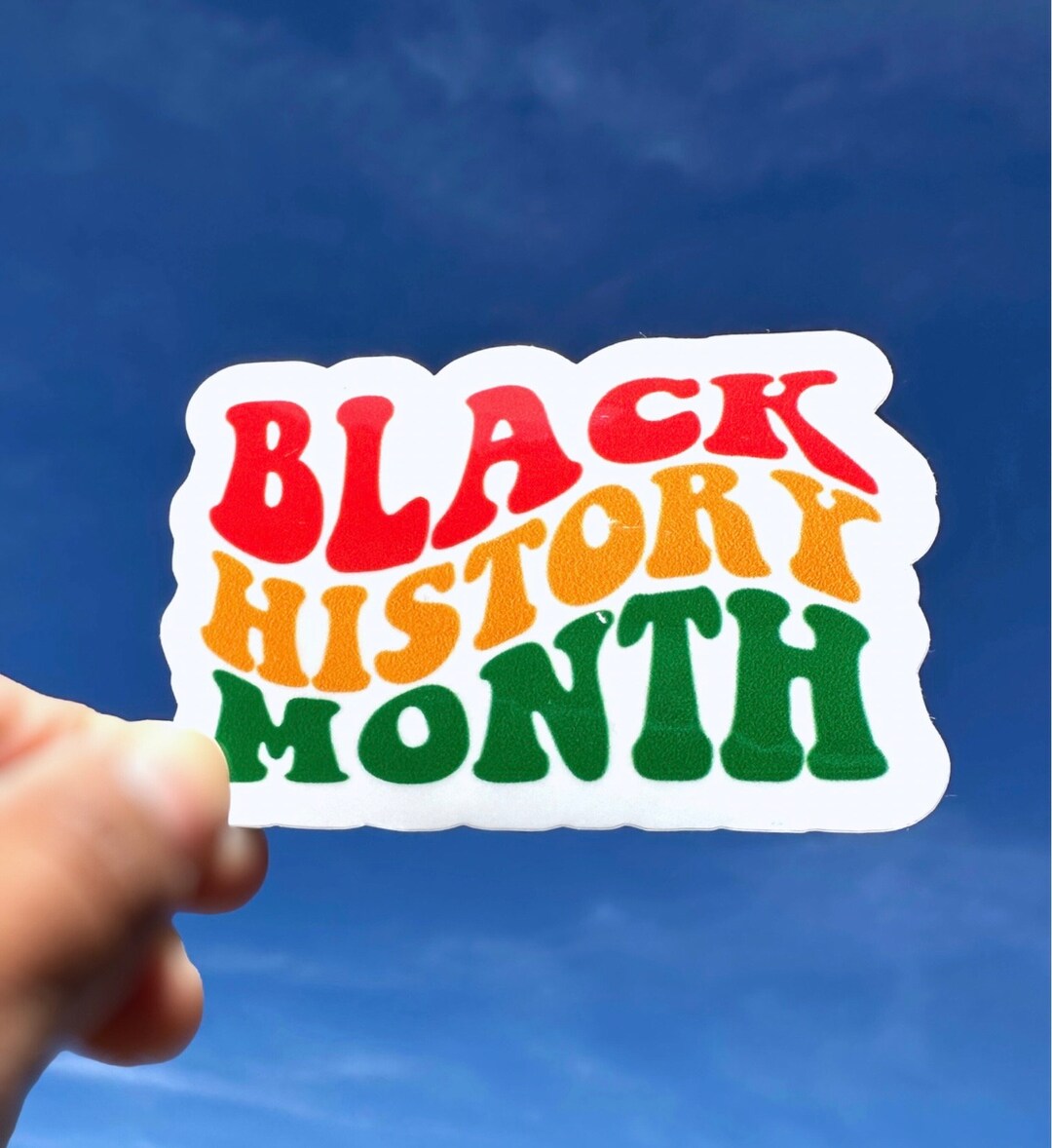 Black History Month Sticker | BHM Sticker | Water Bottle Sticker ...