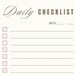 Daily Checklist, Aesthetic To-do List, Pink Checklist, Pink Planner ...