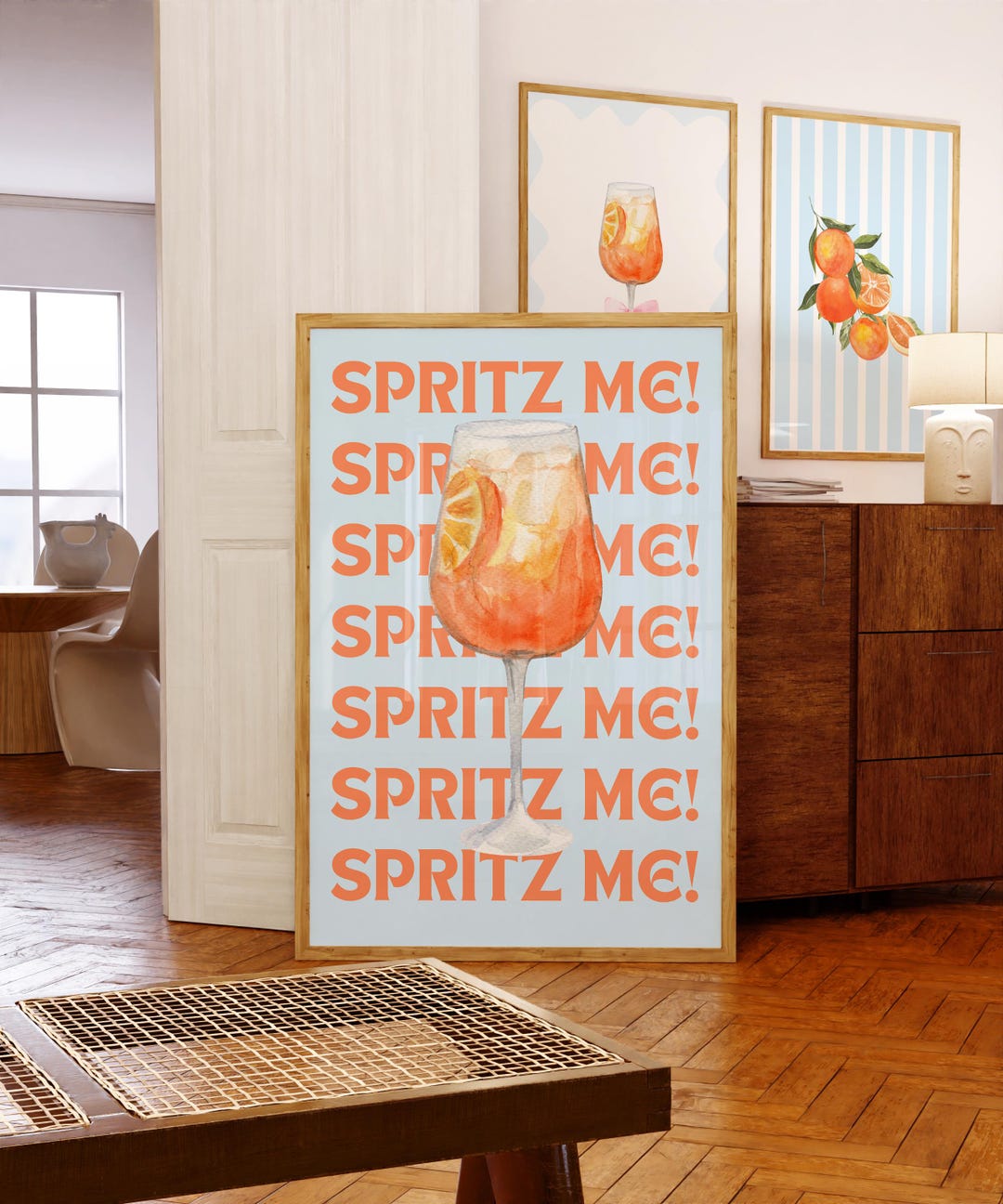 Spritz Me! Aperol Spritz Art Print | Instant Download | Bar Cart Decor ...
