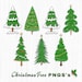 Christmas Tree PNG Bundle | Christmas Trees Clipart Pngs for Paper ...