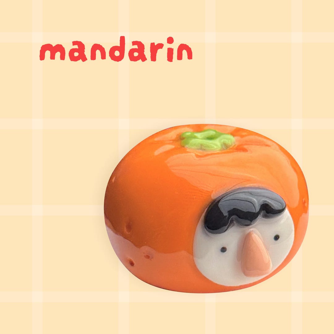 Mama Mandarin Desk Friend | Mama + Huhu | Handmade, Polymer Clay - Etsy