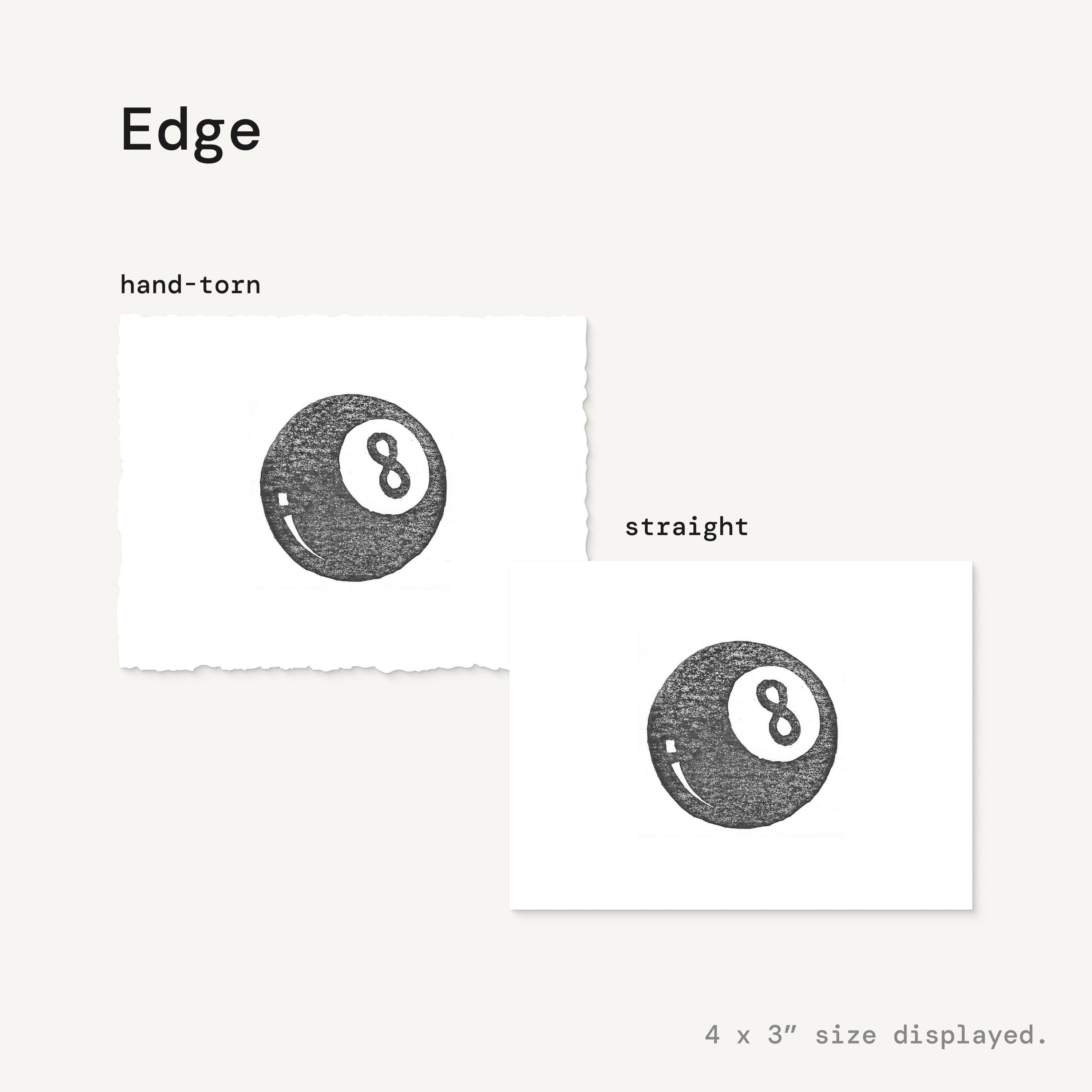 8 Ball Mini Print Hand-carved Block Print Made to Order - Etsy