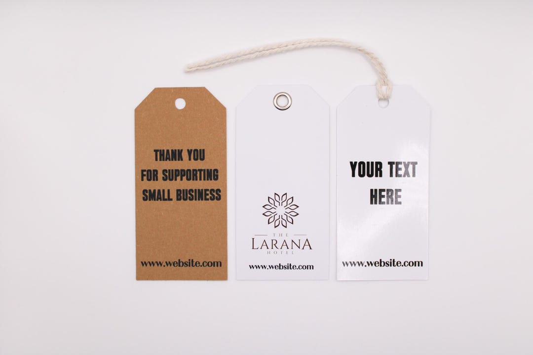 Personalized Hang Tags: Custom Printed Labels for Business and ...