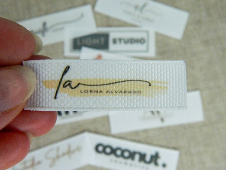 Custom Fabric Labels for Handmade Artistry_personalized Design_tailored ...