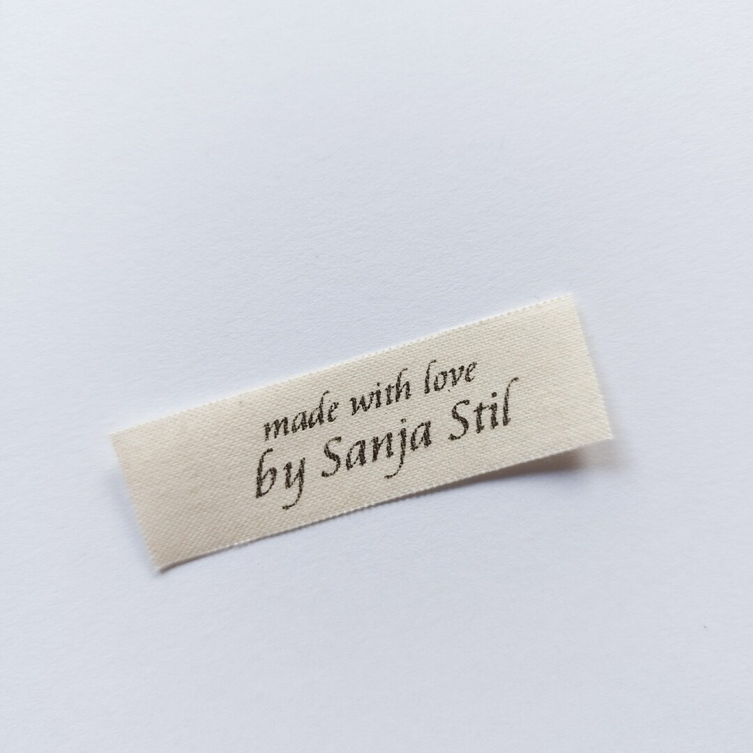 1000 Pcs Custom Cotton Clothing Labels, Handmade Logo Tags ...