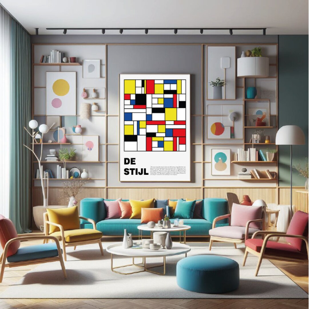 Digital Printable Poster De Stijl Poster Painting De Stijl Description - Etsy