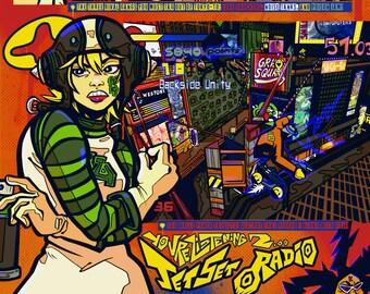 Jet Set Radio Sticker Sheet - Etsy