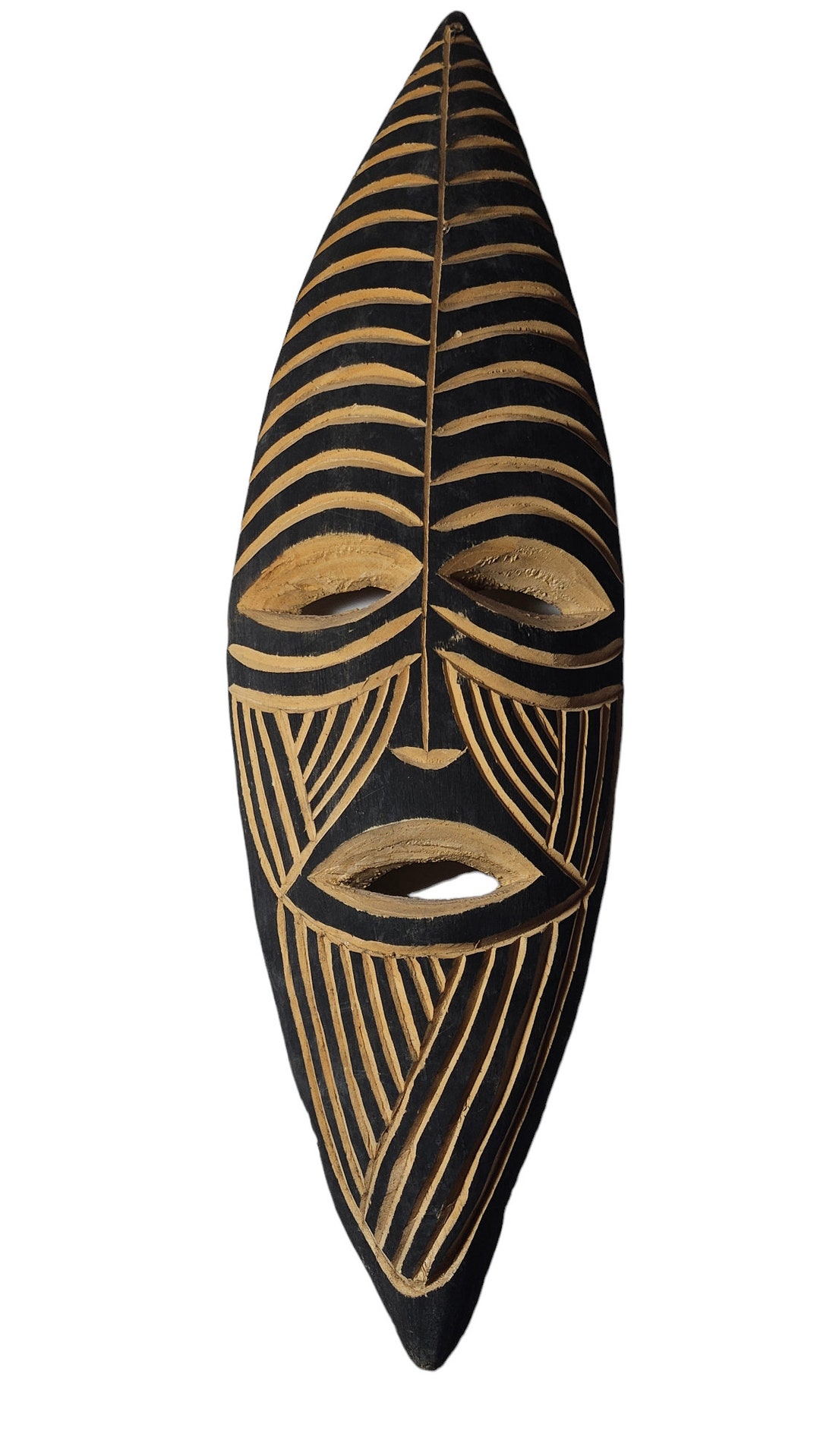 Handcarved/handmade Wood Mask Wall Decor/tribal Wooden African Mask ...