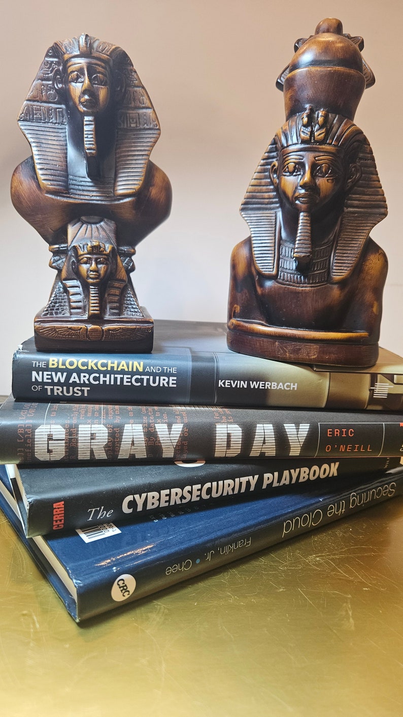 Vintage Egyptian Pharaoh Themed Bookends, Gifts for Him, Gifts for ...