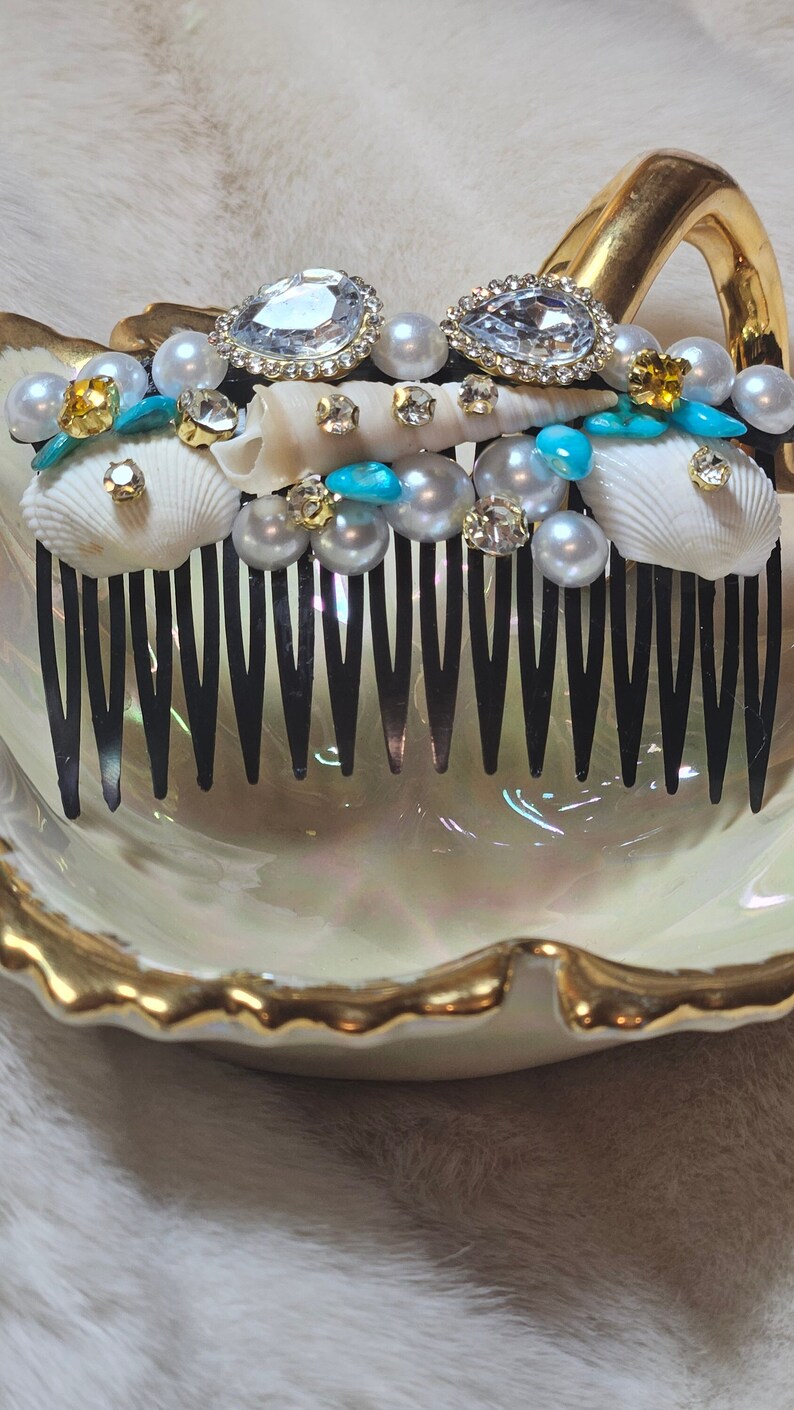 Seashell Hair Combs, Bridal Gifts,bridesmaids Favor, Nautical Combs ...