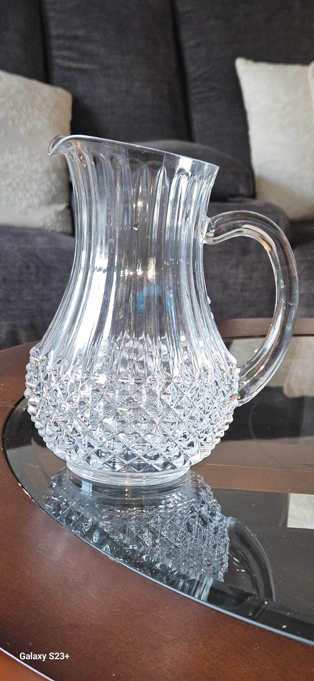 Longchamp by Cristal D'acque Heavy 24% Lead Crystal Hobnail Bottom, J.G ...