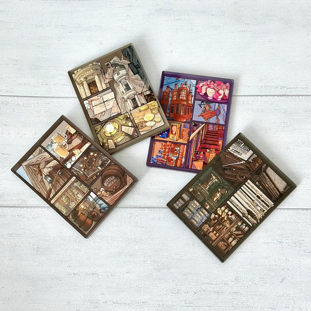 Magic World Shops Storyboard Acrylic Fridge Magnets | Handcrafted ...