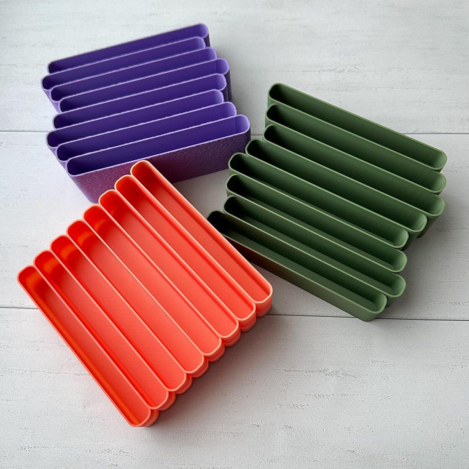 Sticker Organizer Holder 8 Grids Card Storage Plastic Box, More Colors ...