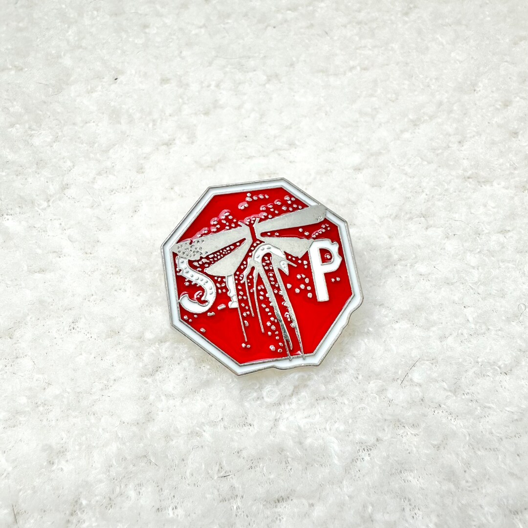 Stop Sign The Last Of Us Red Badge Firefly Metal Enamel Pin - Etsy Portugal