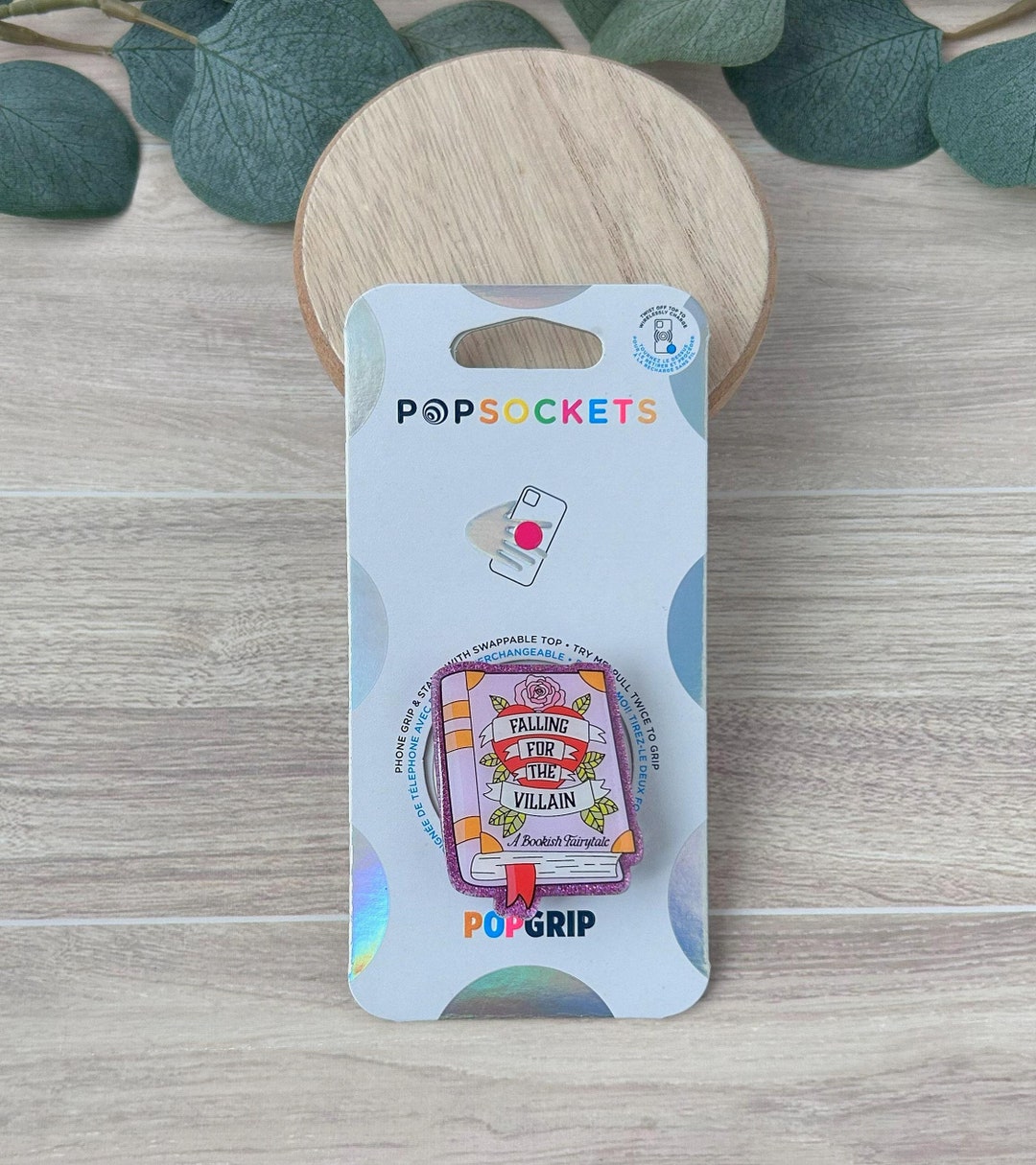 Bookish Handmade Acrylic Topper Featuring Popsocket Attachment ...
