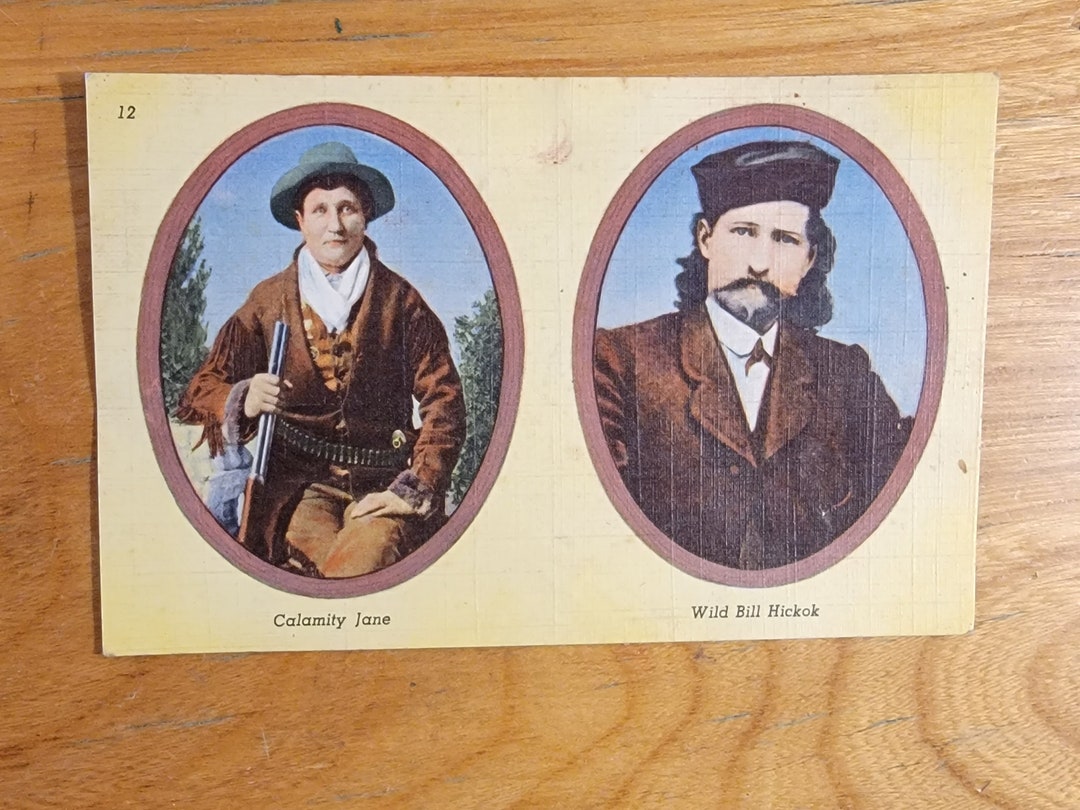Vintage Antique Wild Bill Hickok & Calamity Jane Post Card - Etsy