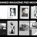Scanned Magazine PSD Mockup 5 Files Branding Template - Etsy