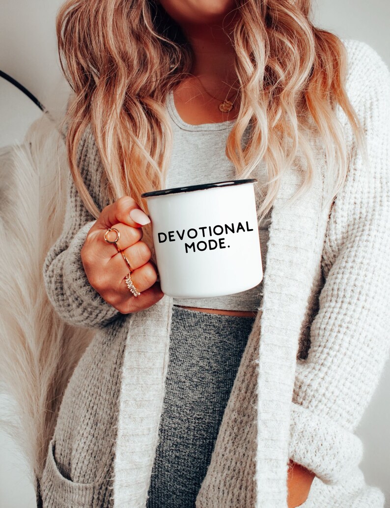 Christian Gifts Bible Verse Coffee Camping Mug, Devotional Mode Coffee ...