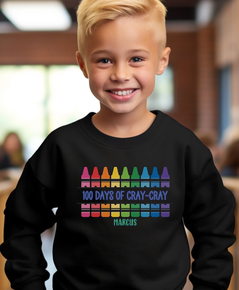 Personalized 100th Day Of School Kids Sweatshirt Happy 100 Days Custom personalized-100th-day-of-school-kids-sweatshirt-happy-100-days-custom