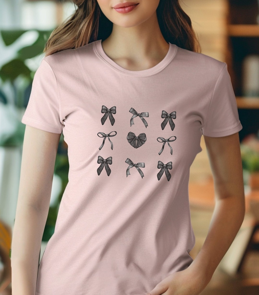 Black Bows Dark Coquette Shirt, Edgy Mall Alt Goth Clothing, Whimsigoth ...
