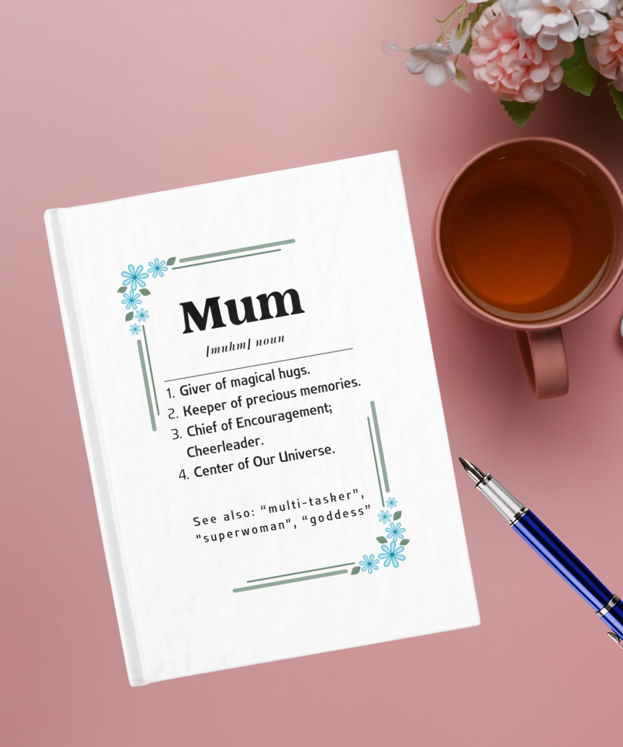 Mom Definition Keepsake Journal, Custom Mother Memory Book for Birthday ...