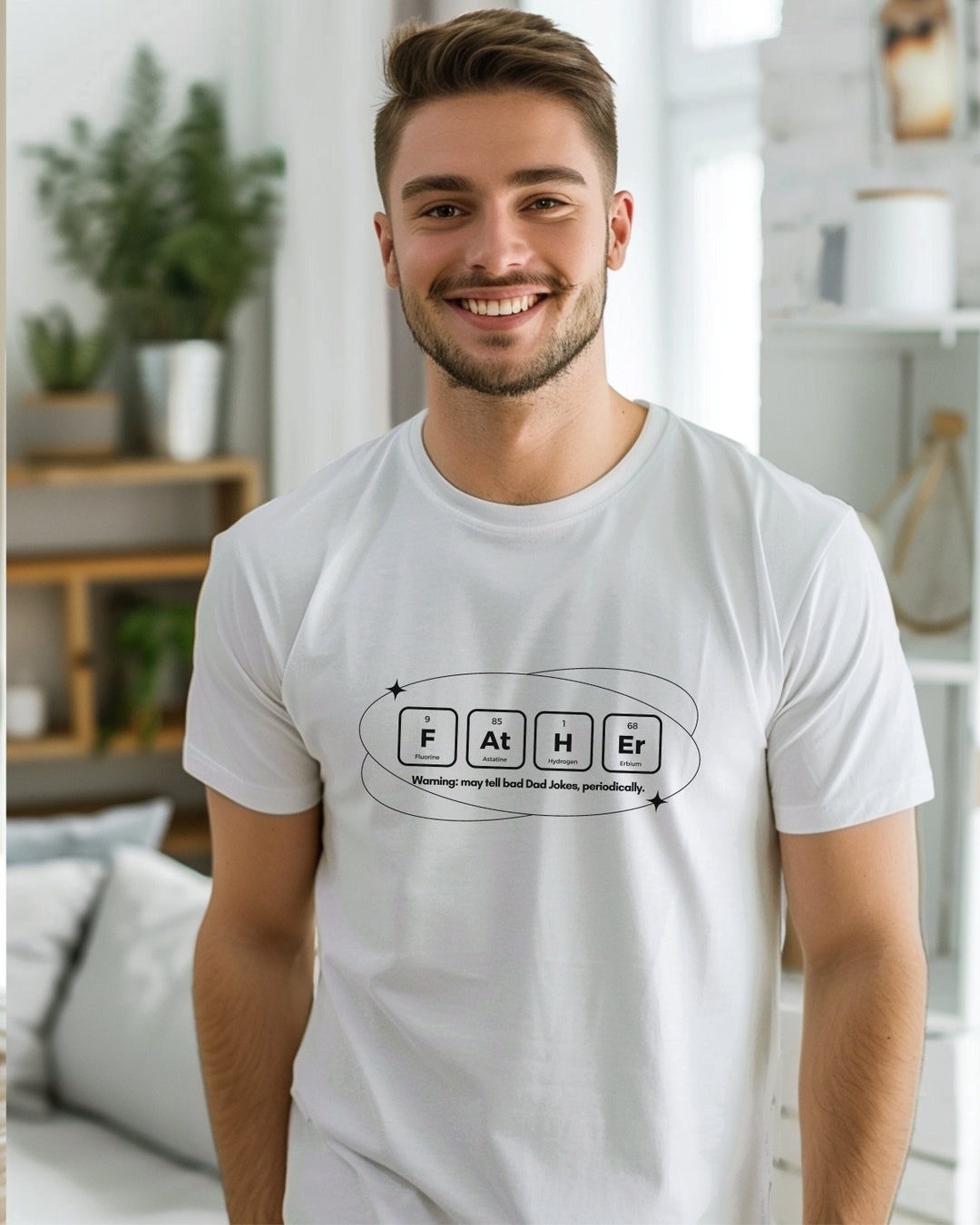Custom Nerdy Dad Fathers Day Shirt, Periodic Table Science Geek Tshirt ...