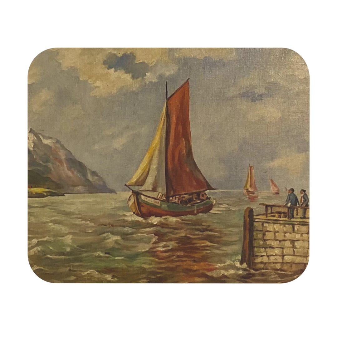 Boat Mouse Pad, Nautical Desk Mat, Ocean Theme Computer Accessories ...