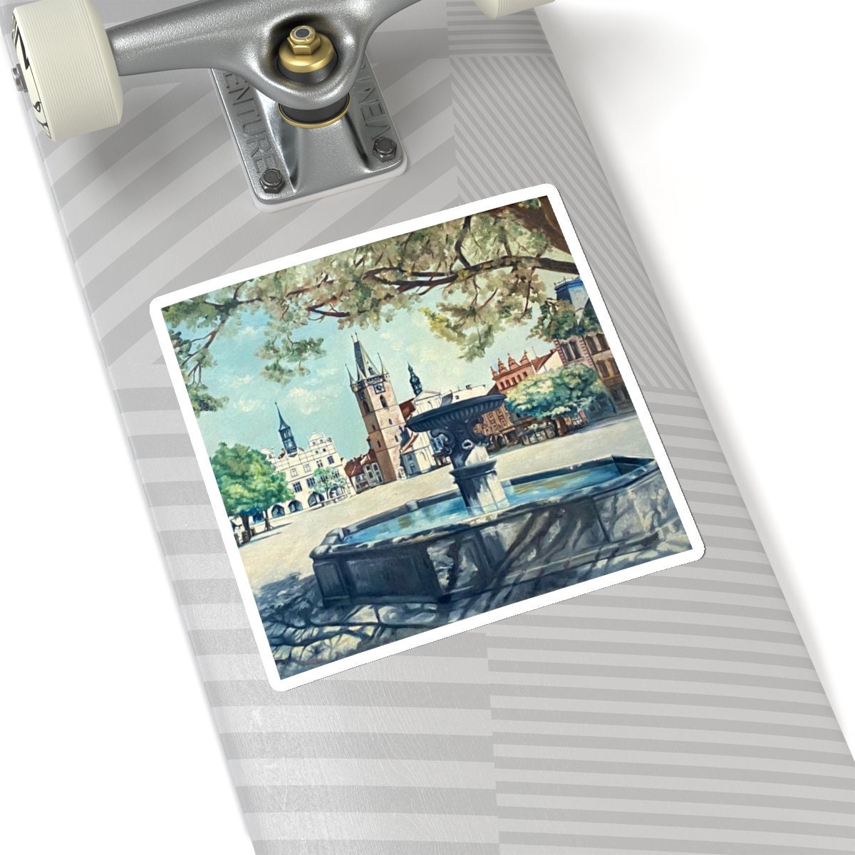 Fountain Sticker Village Sticker Cute Sticker German Village - Etsy