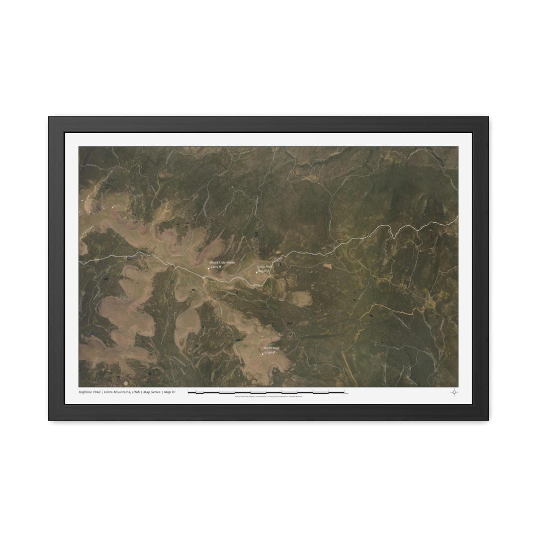 Highline Trail Series | Map IV | Uinta Mountains, Utah | Imagery ...