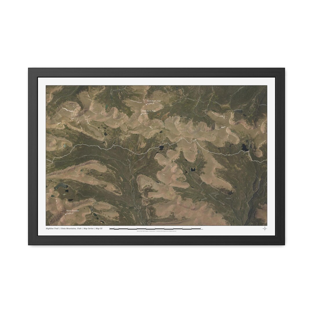 Highline Trail Series | Map III | Uinta Mountains, Utah | Imagery ...