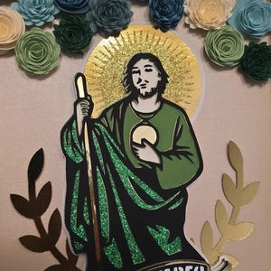 San Judas Layered Shadow Box - Etsy