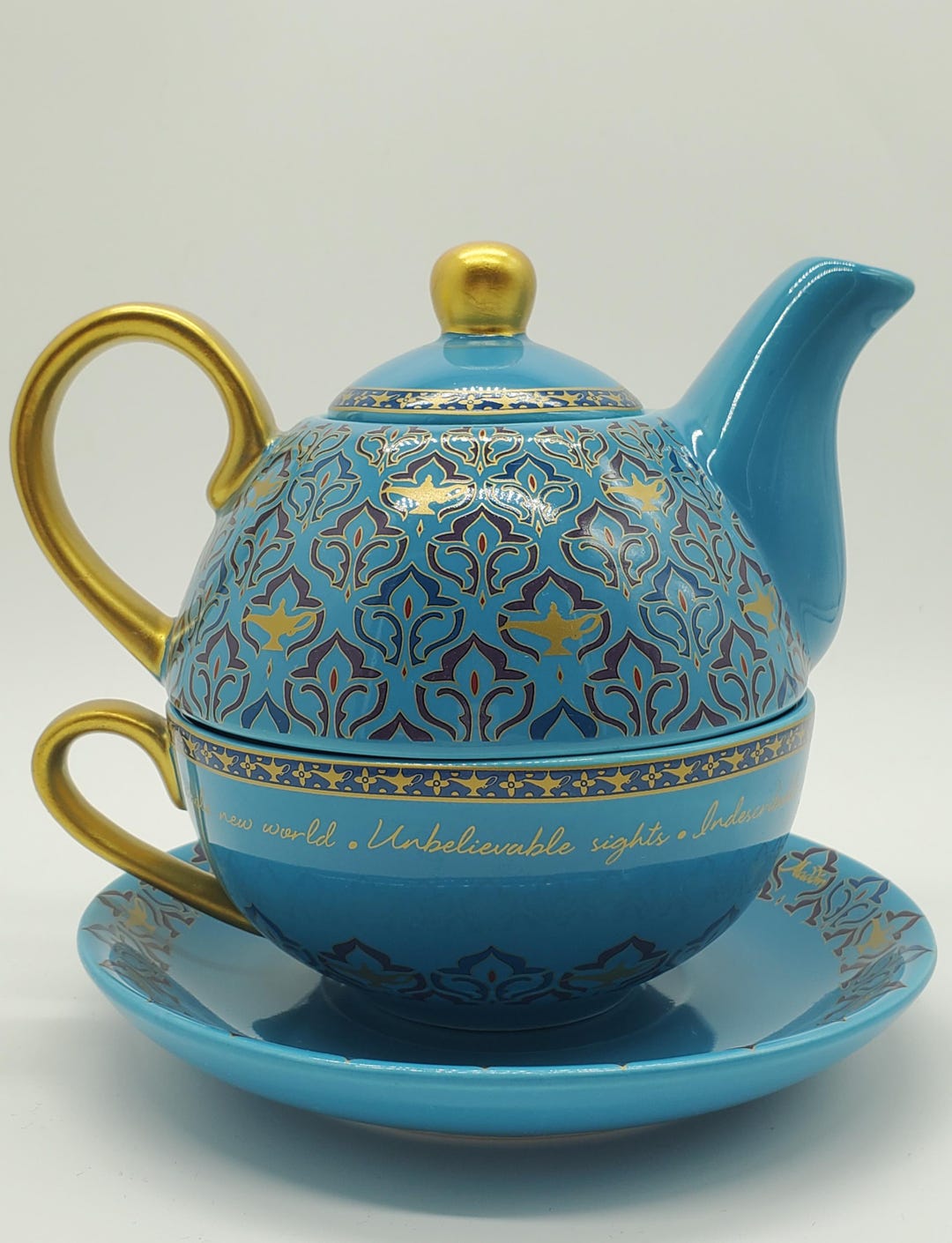 Disney Aladdin the Musical "tea for One" Set of Teapot, Cup and Saucer ...