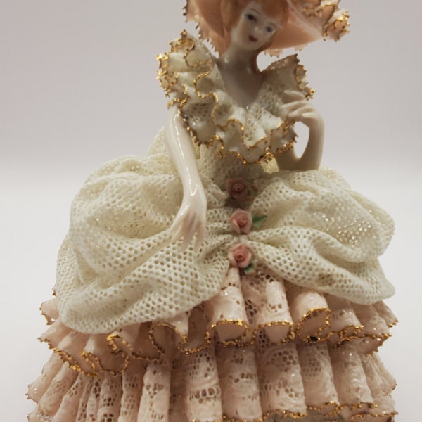 Porcelain Lace Figurine - Etsy