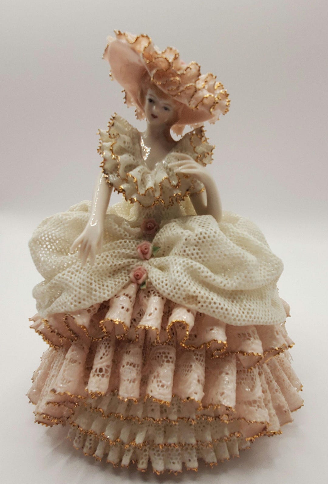 Very Rare Vintage Porcelain Lace Figurine Heirlooms of Tomorrow - Etsy