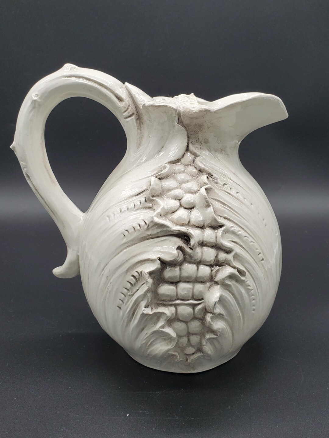 Unique Vintage Italian Ceramic Water Pitcher - Etsy