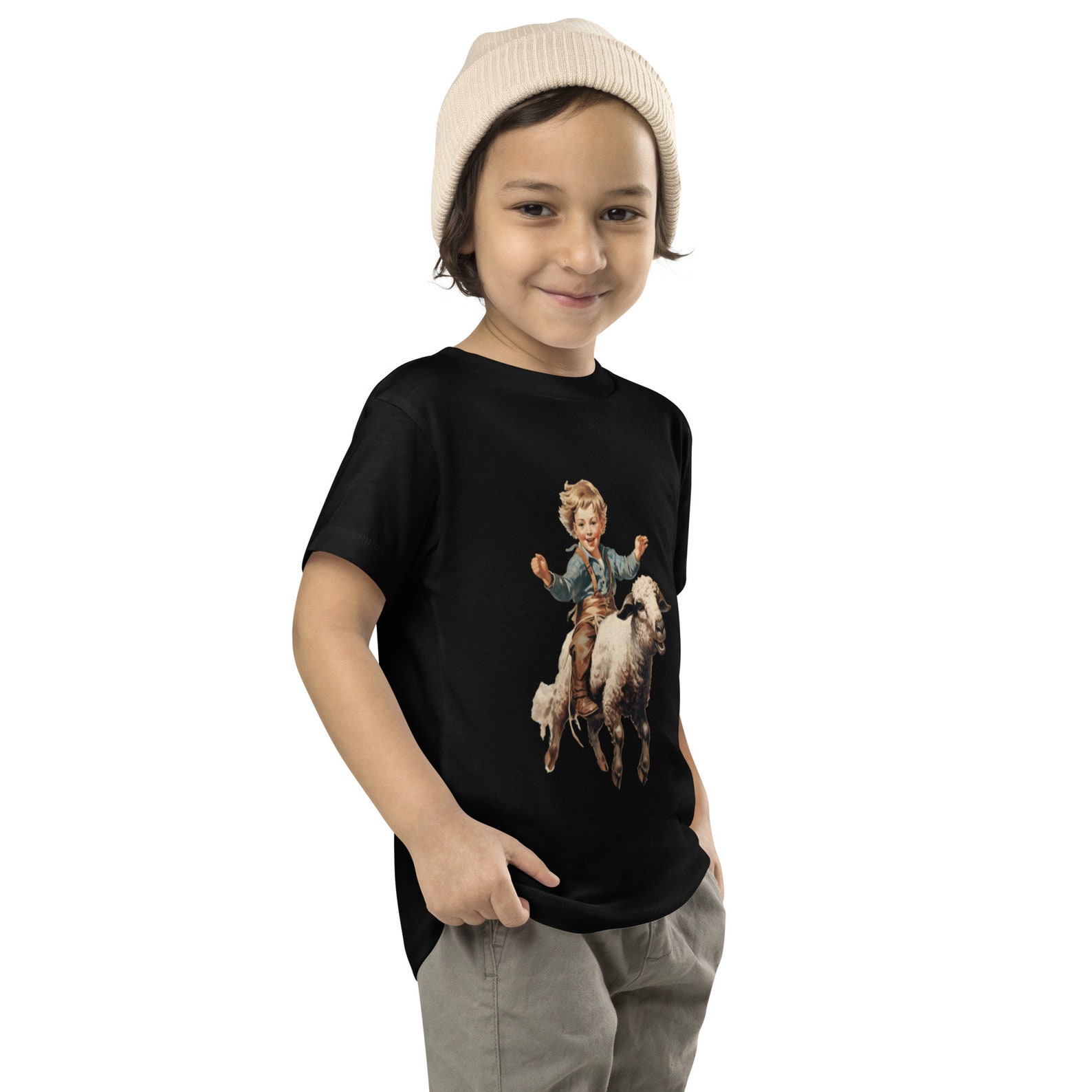 Unique Kids Rodeo Tee Shirt Mutton Bustin' Graphic Little Cowboys ...