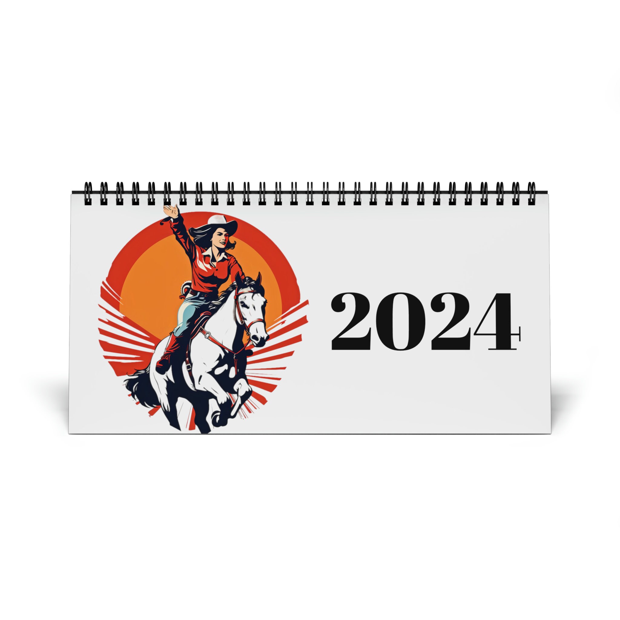 Prize Pony Rodeo Theme Desktop Calendar (2024 grid) sold by Trudey ...