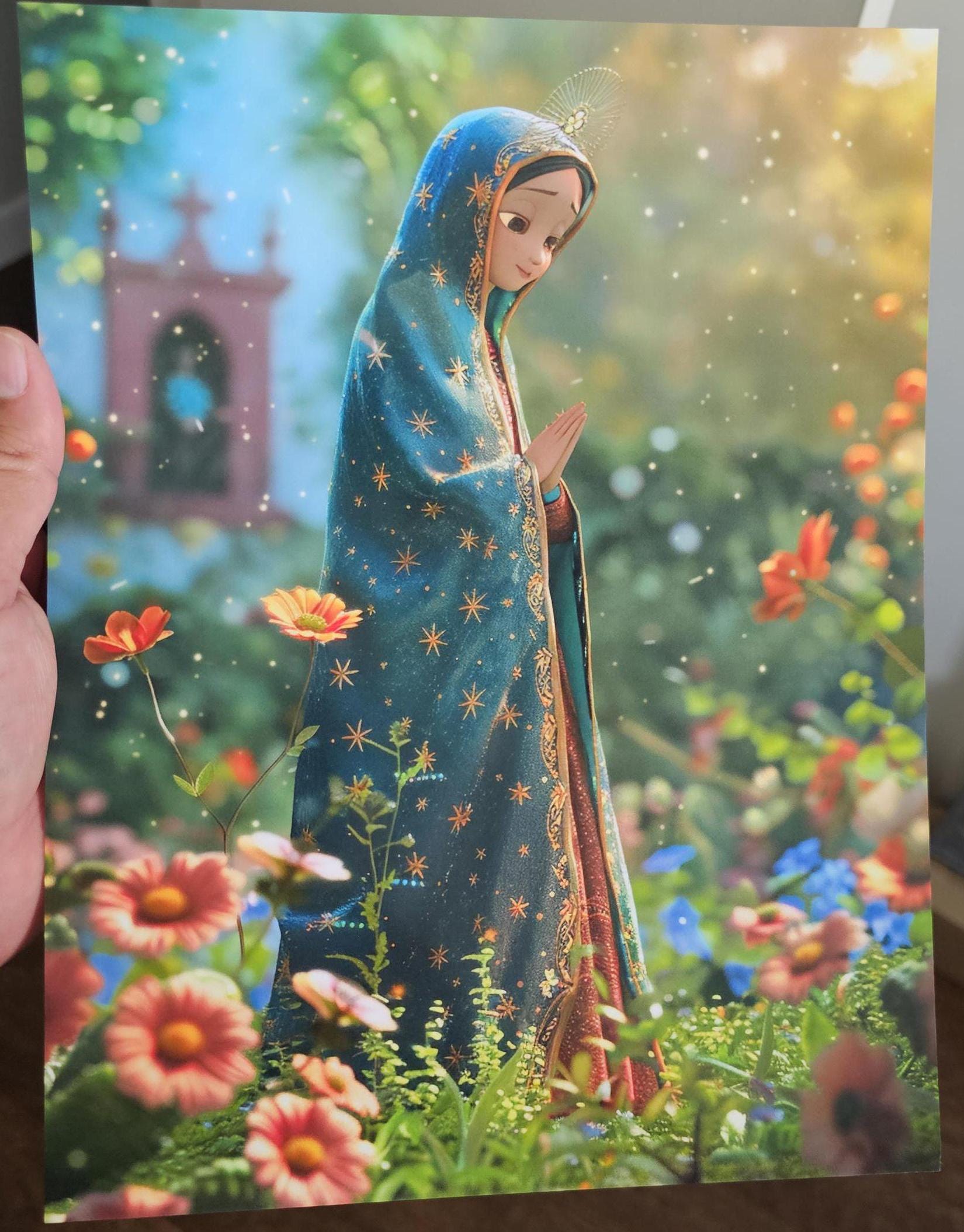 Our Lady of Guadalupe - Pixar Style Art Print - Etsy