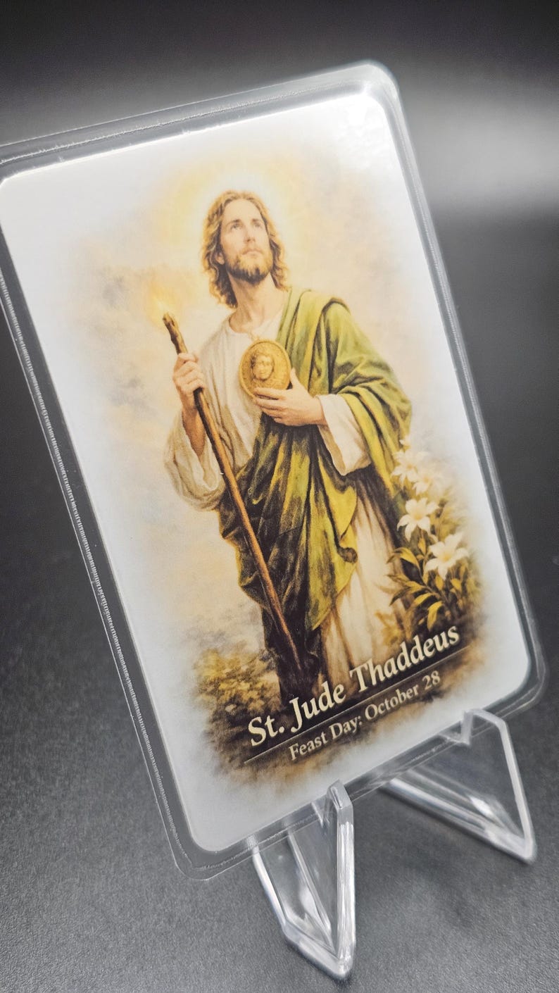 St. Jude Thaddeus Prayer Card With NFC & QR — Access Powerful Prayers ...