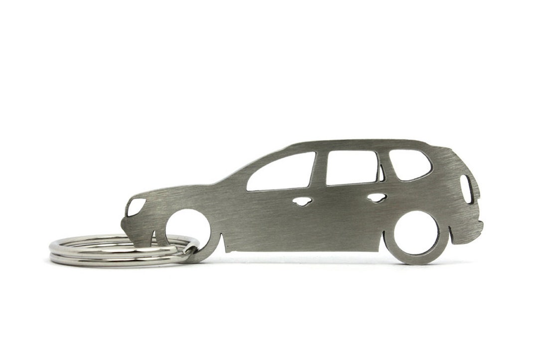 Contours Sillhouettes Laser Cut Car Stainless Steel Key Ring Carshape ...