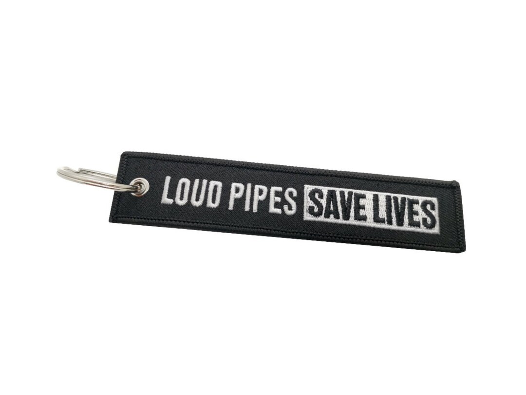Lanyard Wristband Keychain "loud Pipes Safe Lives" - Exhaust Exhaust ...