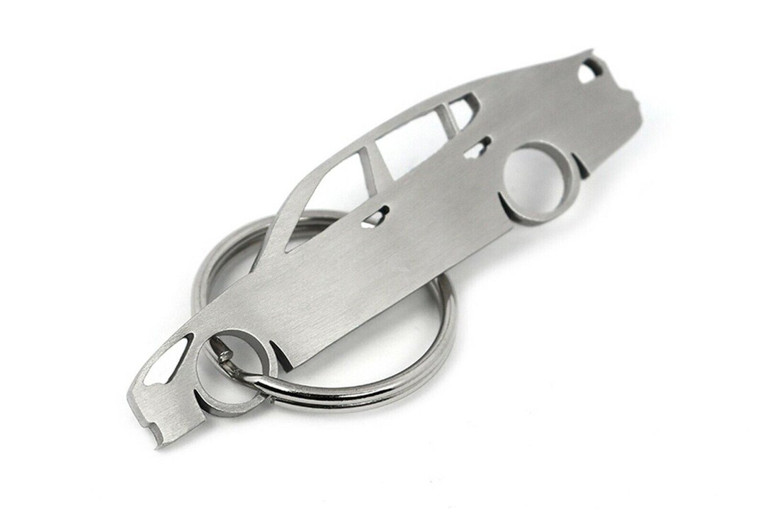 Contours Silhouettes Laser Cut Automotive Stainless Steel Keychain JDM ...