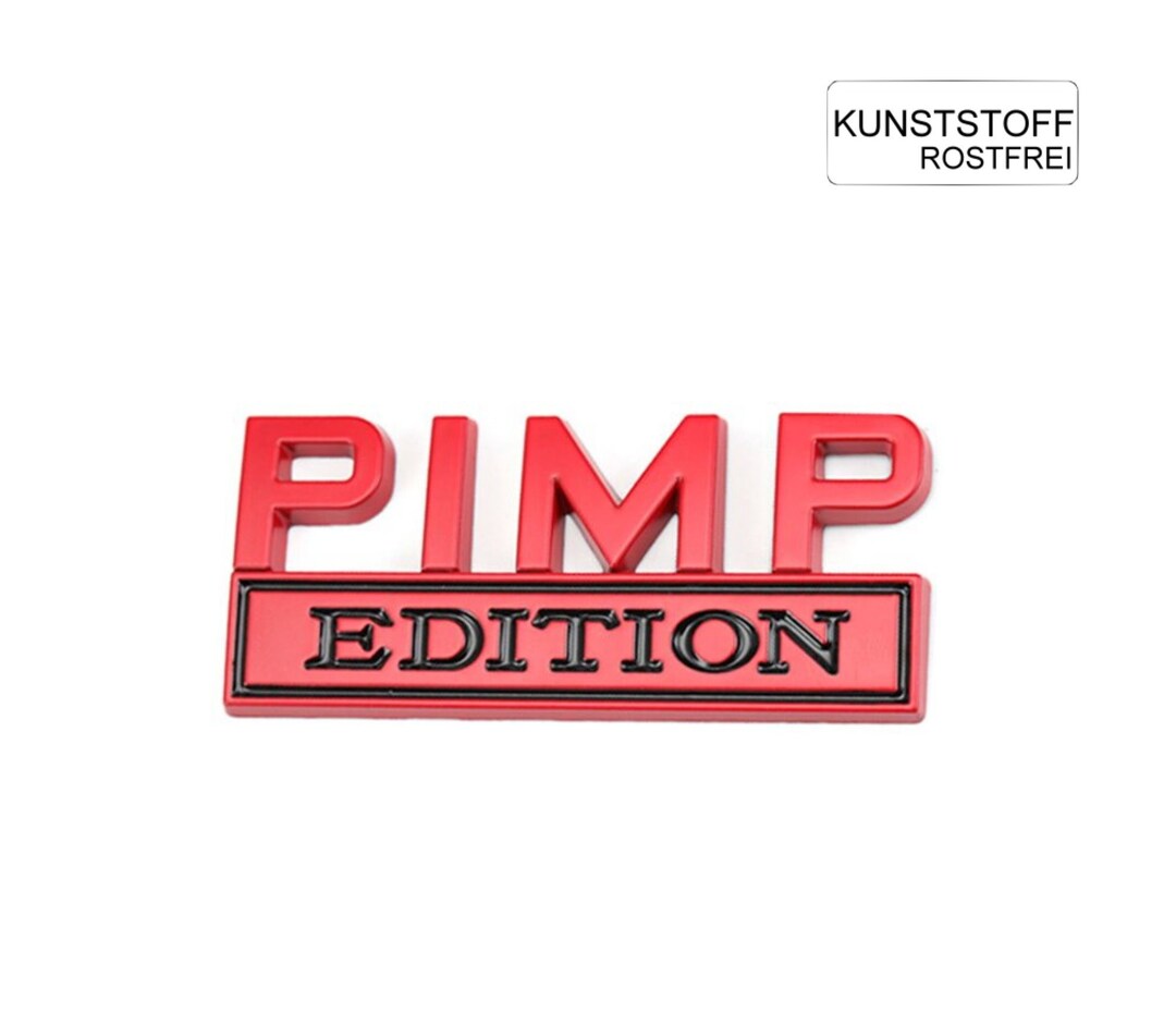 PIMP Car Emblem Rustproof 3D ABS Vehicle Sticker Boss Boss Master ...